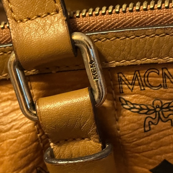 MCM | Bags | Mcm Tote Signature Logo Shoulder Bag | Poshmark